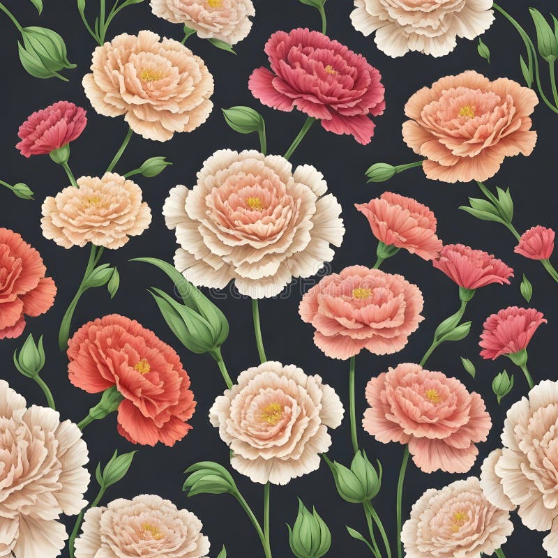 Craft Beautiful Floral Patterns for Your Fabric Projects Stock ...
