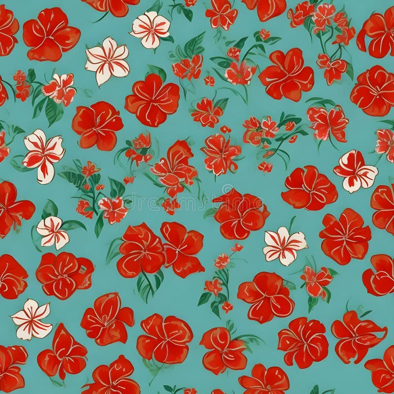Craft Beautiful Floral Patterns for Your Fabric Projects Stock ...