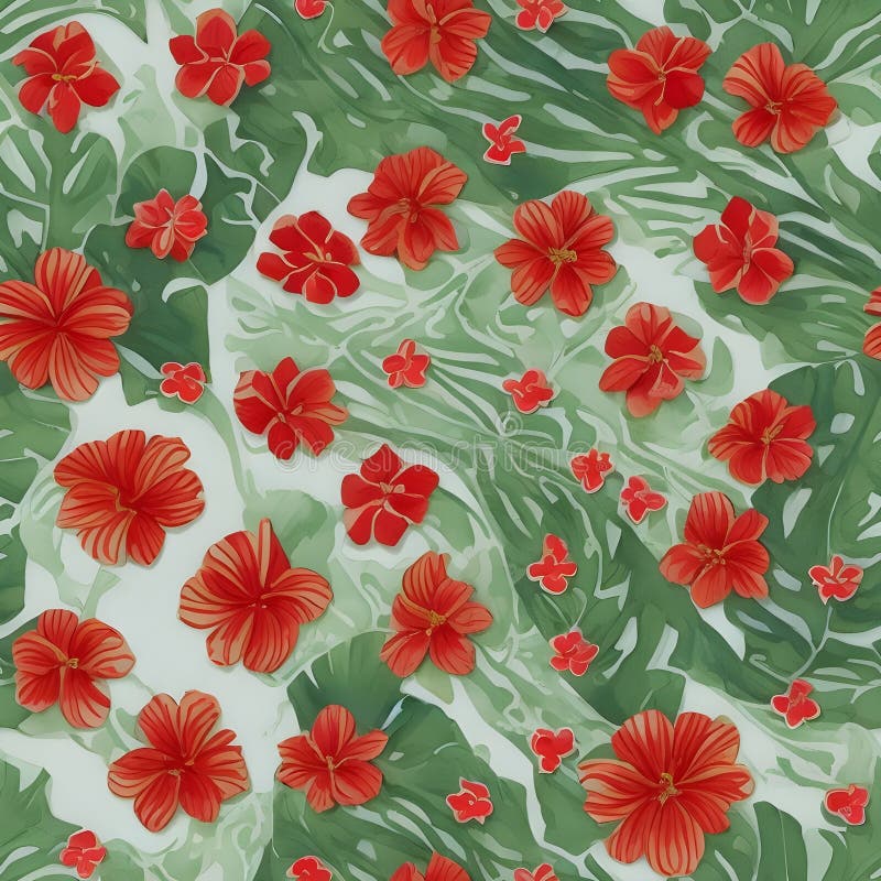 Craft Beautiful Floral Patterns for Your Fabric Projects Stock ...