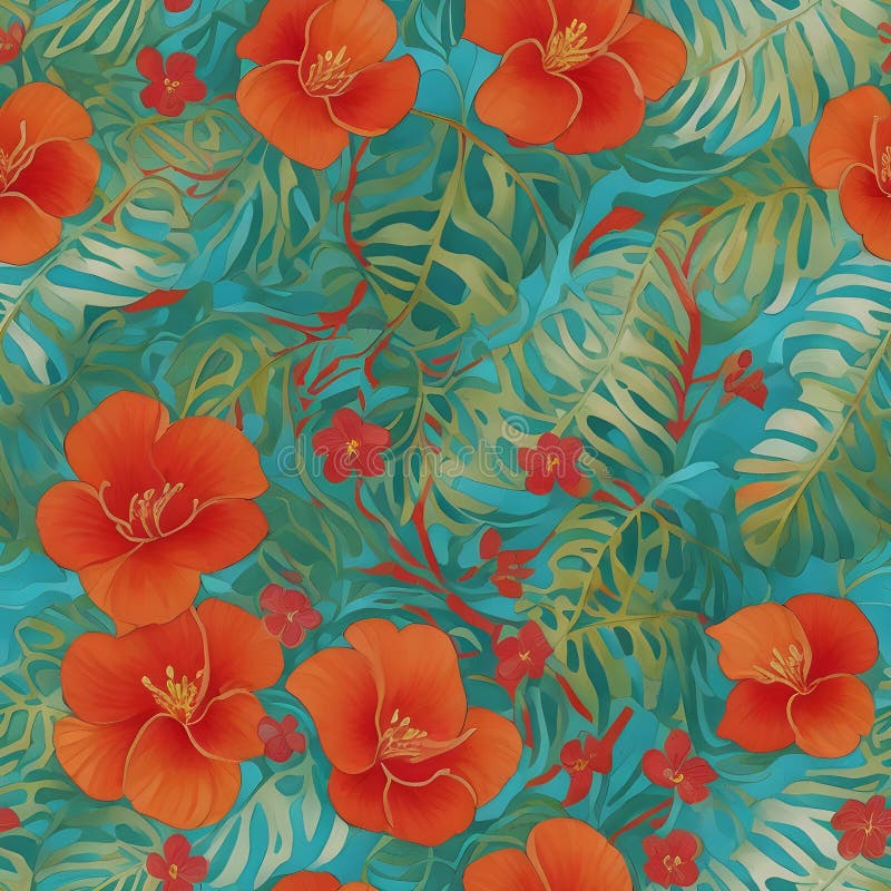 Craft Beautiful Floral Patterns for Your Fabric Projects Stock ...