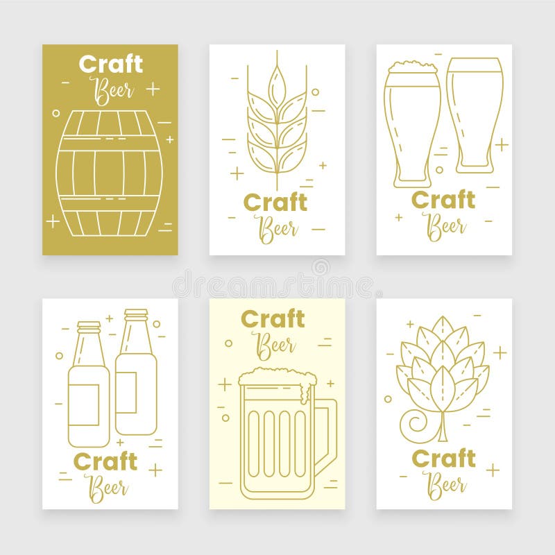 Craft beer stock vector. Illustration of premium, beer - 101241582