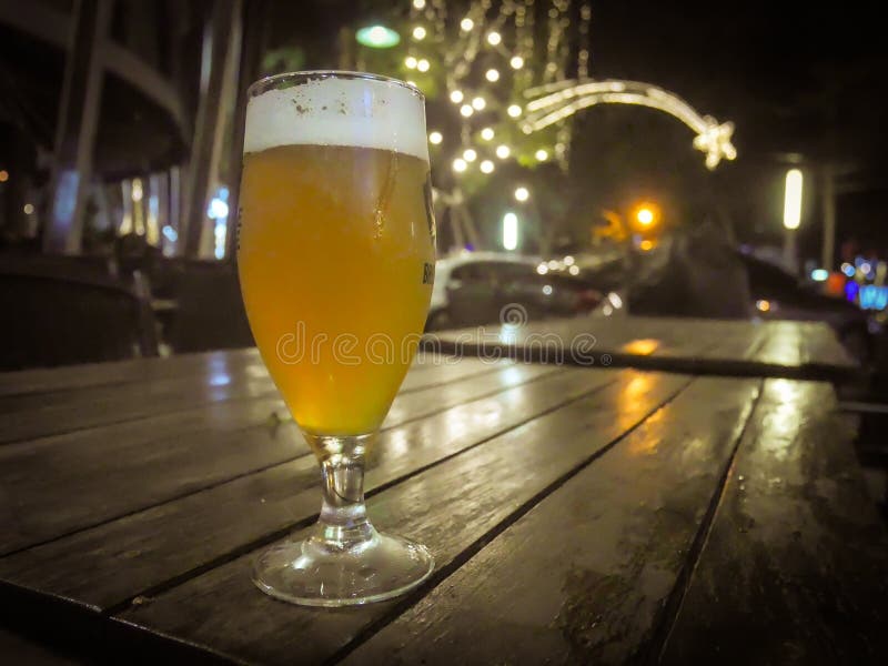 Beer in a Room with Low Light for Tasting Stock Image - Image of ...