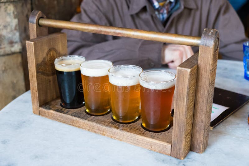 Craft Beer Sampler stock photo. Image of cold, samples - 39142772