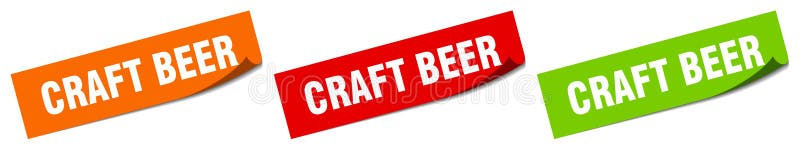 Craft Beer Sticker. Craft Beer Square Isolated Sign Stock Vector ...