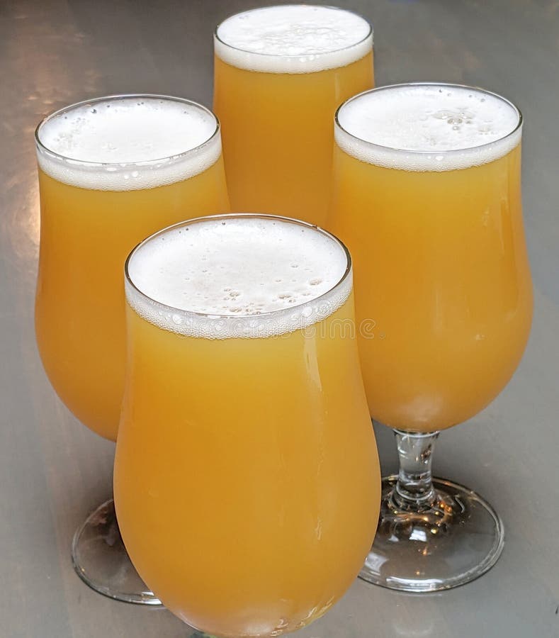 Craft Beer Tasting Flight Sample Stock Image - Image of establishment ...