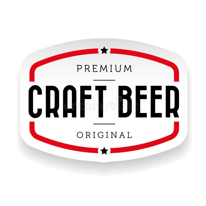 Craft Beer Logo, Label, Emblem Vector Illustration, Design Emblem In ...
