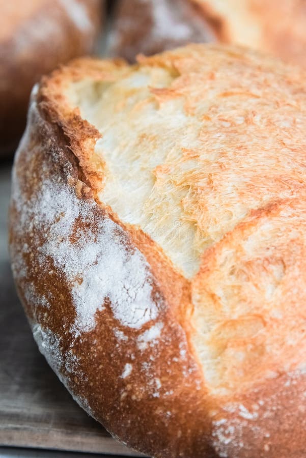 Craft Bread on the Table at the Bakery. the Concept of Small Industries ...