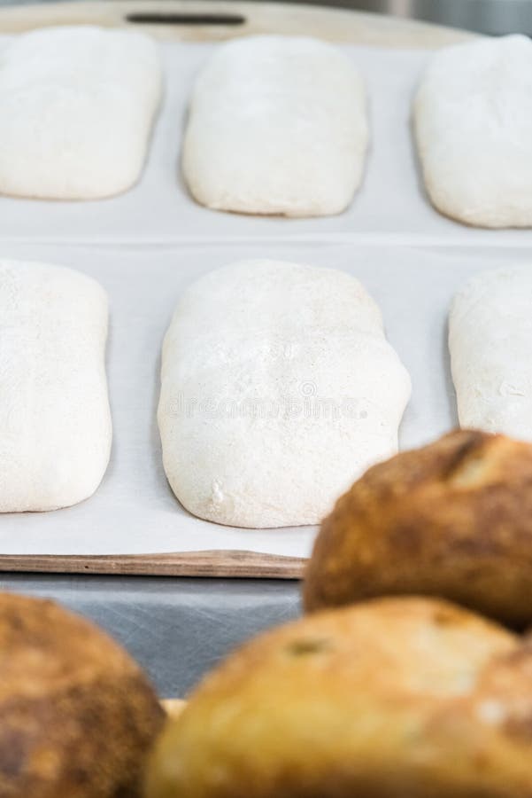 Craft Bread on the Table at the Bakery. the Concept of Small Industries ...