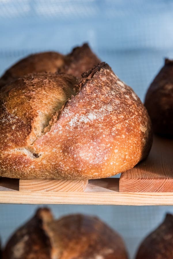 Craft Bread on the Table at the Bakery. the Concept of Small Industries ...