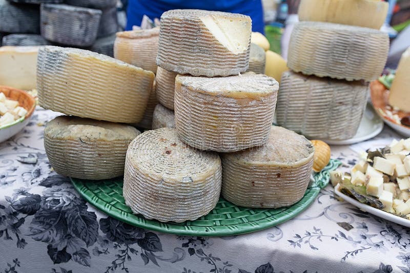 Craft Cheese for Sale at a Farmer S Market Stock Photo - Image of ...