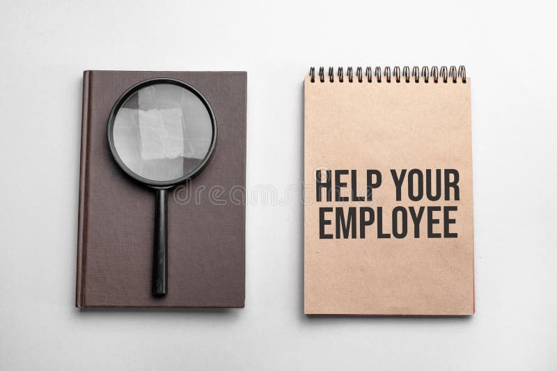 Craft Colour Notepad with Text Help Your Employee. Notepad with ...