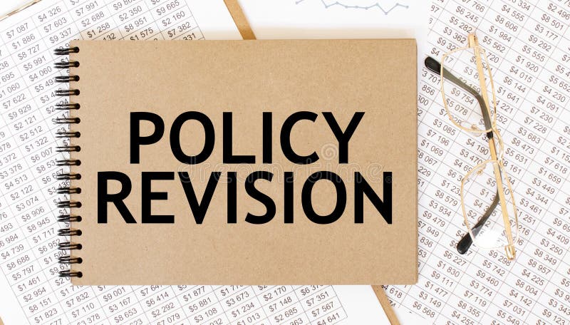 Policy Revision Symbol. Concept Word Policy Revision on Wooden Blocks ...