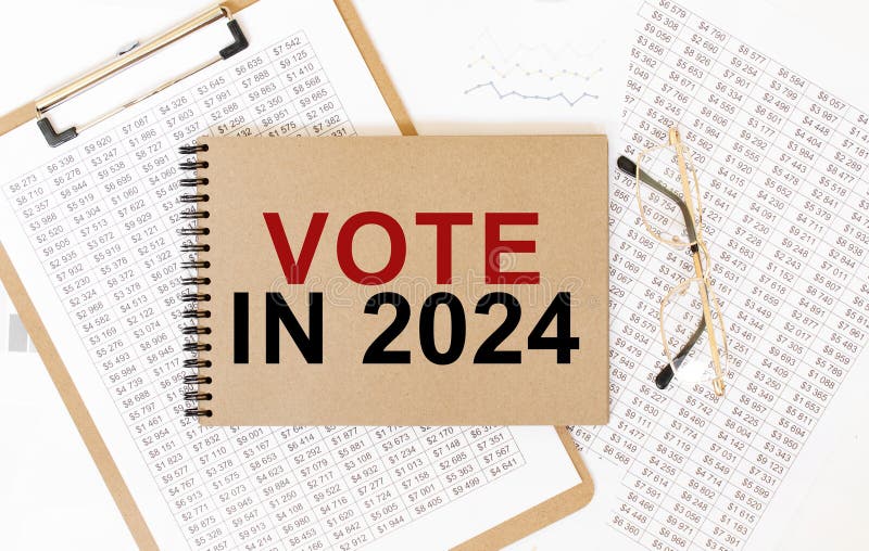 Craft Colour Notepad with Text VOTE in 2024. Notepad with Eyeglasses and Text Documents Stock ...