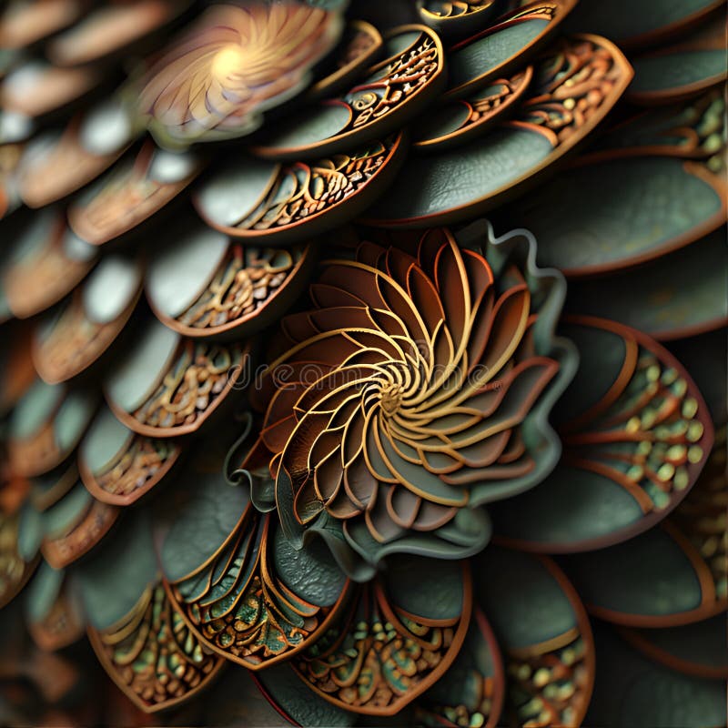 Intricate Textures of a Pinecone S Scales, Utilizing Fine Lines and a ...