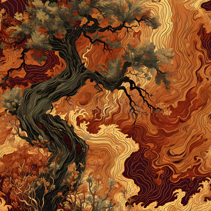 Organic Pattern Inspired by the Intricate Web of Roots that Sprawl ...