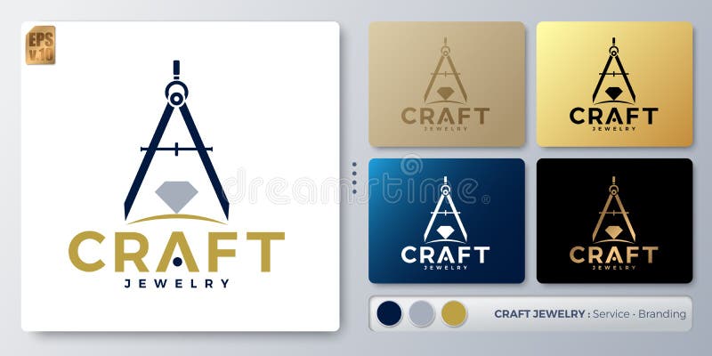 CRAFT Diamond Vector Illustration Logo Design. Blank Name for Insert ...