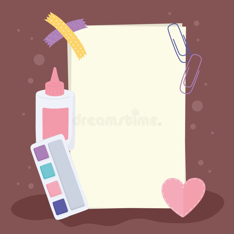 Craft and diy cartoon stock vector. Illustration of paper - 230952999