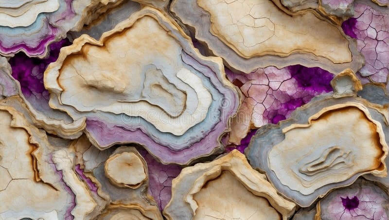 Dreamy Limestone Geode Textures: Hollow Crystal Dreamscape. AI Generate ...