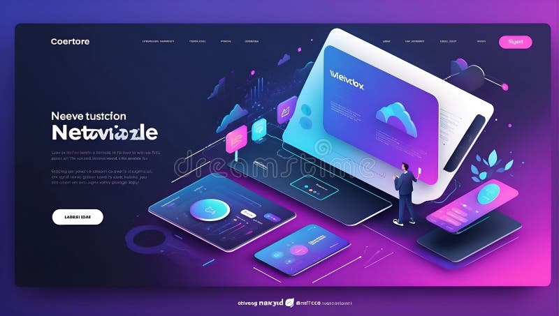 SleekSpectrum: Crafting UI UX Elegance. AI Generate Stock Illustration ...