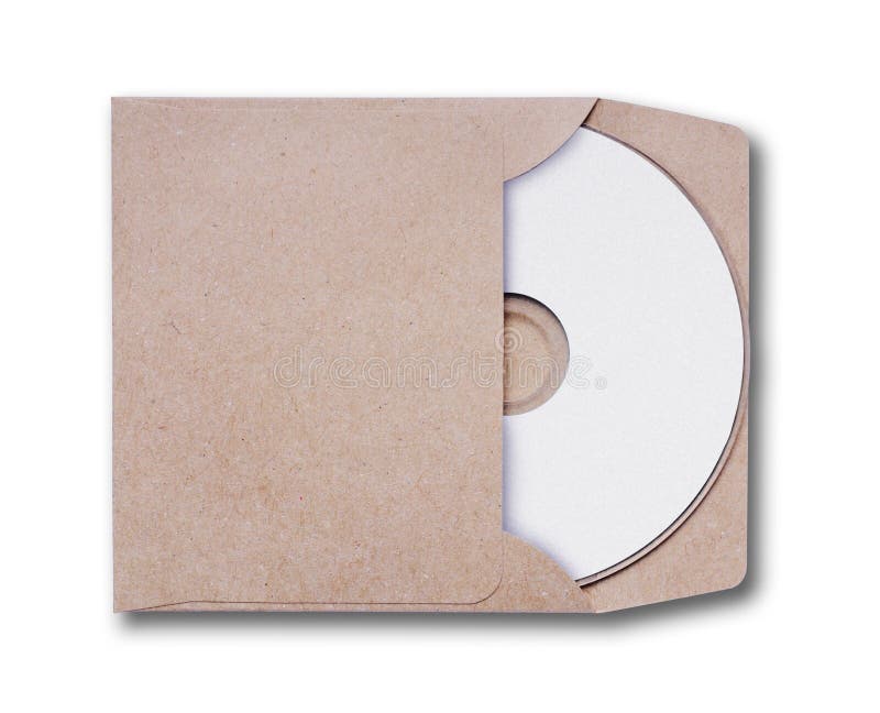 Craft Envelope with Cd Disk Stock Photo - Image of info, gray: 84983976