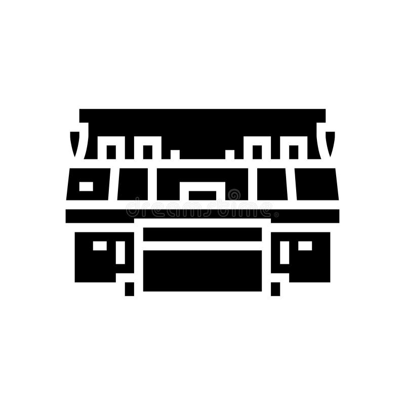 Craft Knitting Wool Glyph Icon Vector Illustration Stock Vector ...