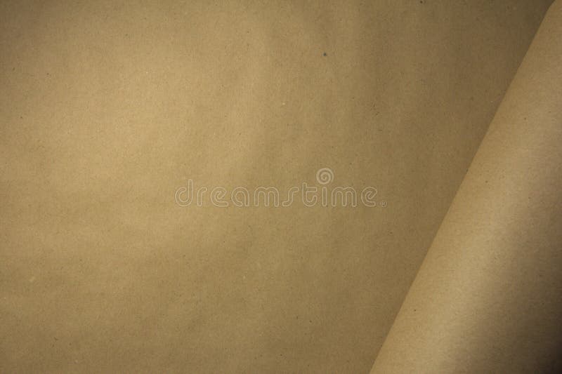 Craft Lighted Paper Background. Rolled into a Roll in the Corner. Stock ...