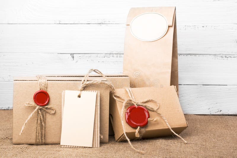 Craft packages stock image. Image of craft, parcel, post - 42459017