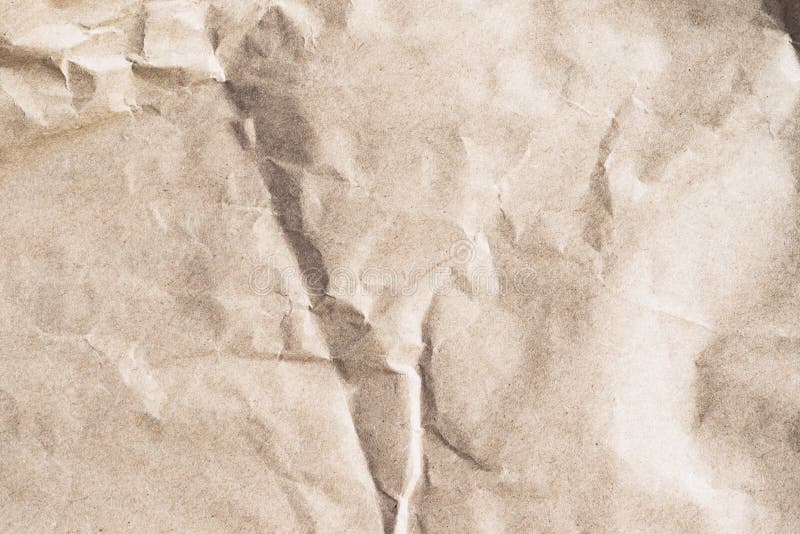 Craft Paper. Background from Crumpled Craft Paper Stock Image - Image ...