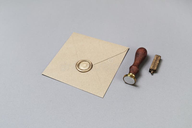 Envelope, seal, stamp stock image. Image of object, document - 101856739
