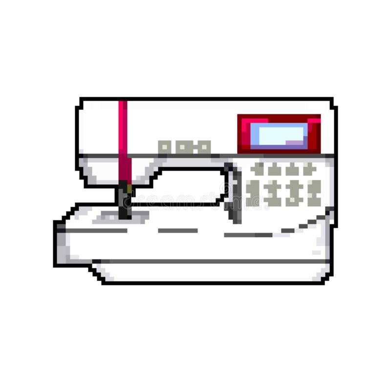 Craft Sew Machine Game Pixel Art Vector Illustration Stock Vector ...