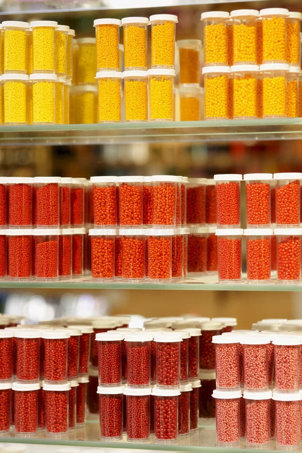 Craft Store Items Beads stock image. Image of sheleves - 13903331