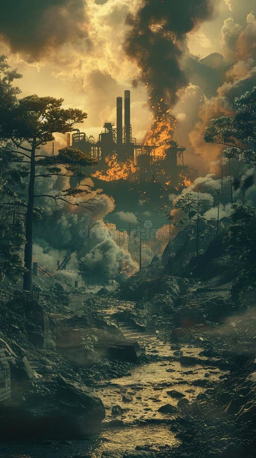 Craft a Surreal Blend of Dystopian Elements and the Raw Power of ...