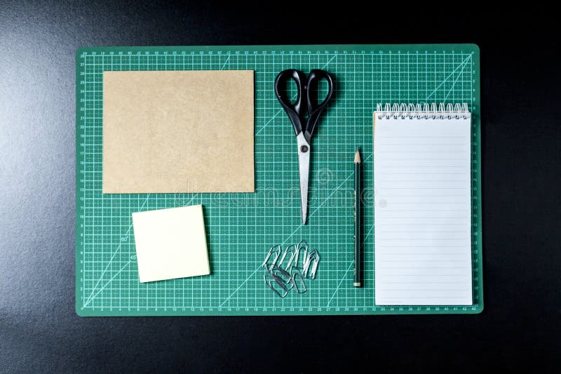 Craft Table with Clipboard, Note Sticker Pen, Pencil, Paper Scissors ...