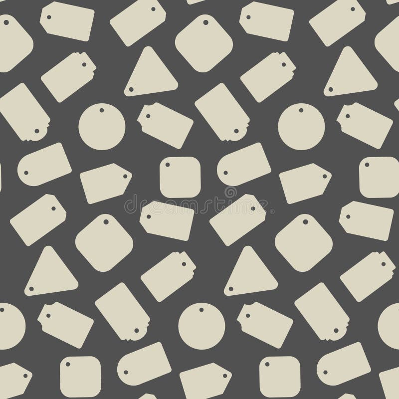 Craft Tags. a Pattern of Hanging Labels for a Store Made of Paper of ...