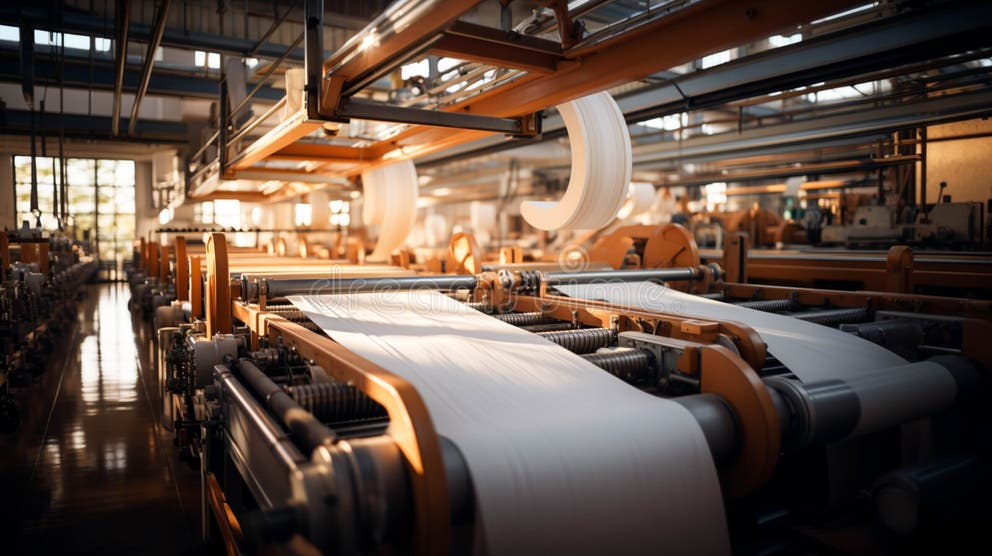 Craft Textile Industry Spool Material Factory Stock Image - Image of ...