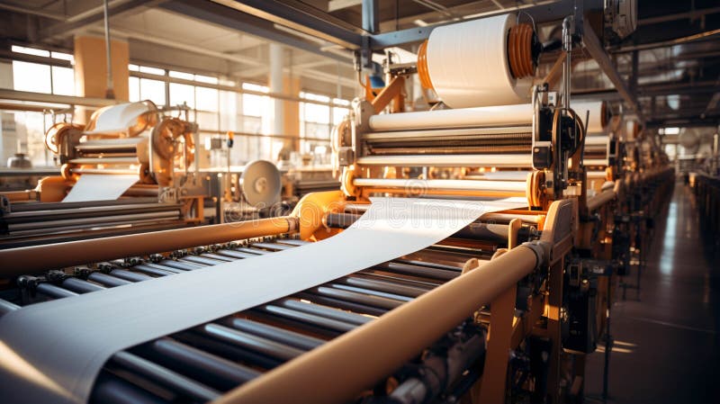 Craft Textile Industry Spool Material Factory Stock Photo - Image of ...