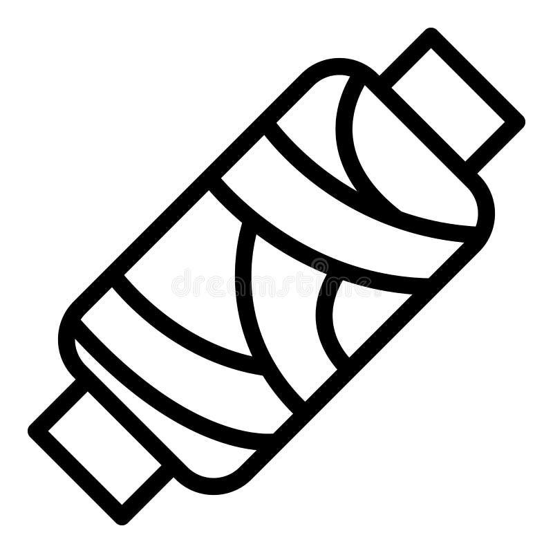 Craft Thread Icon, Outline Style Stock Vector - Illustration of woolen ...