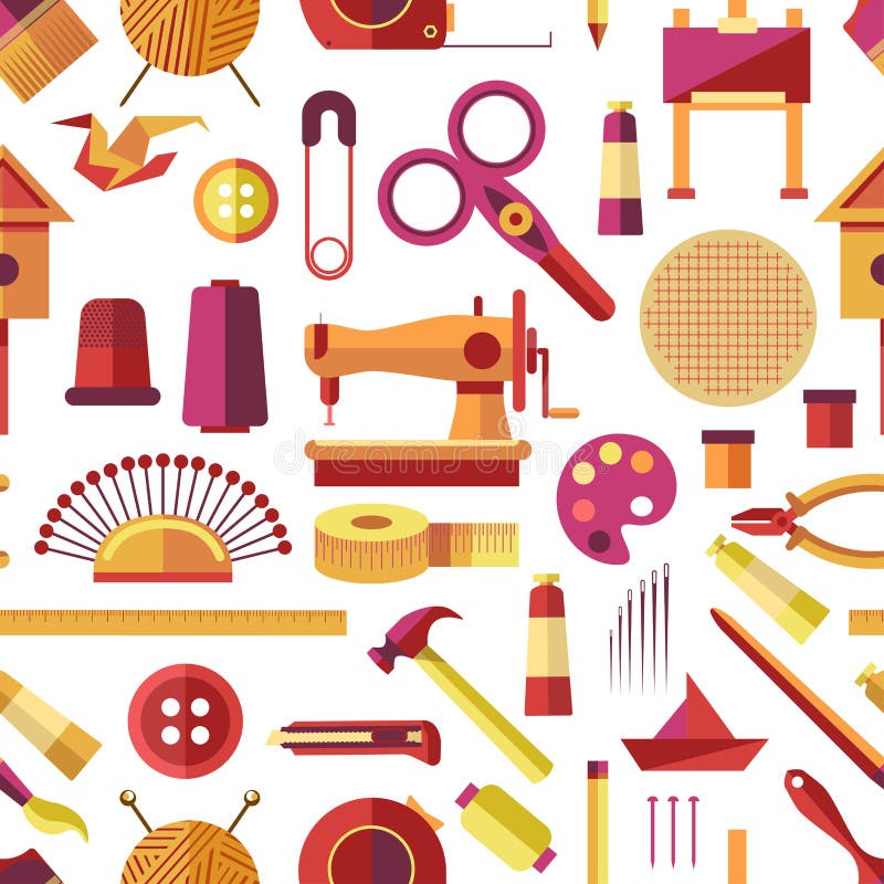 Art and Craft Vector Poster for DIY Handicraft and Handmade Workshop ...