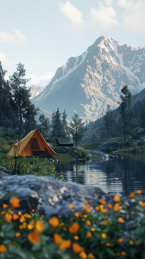 Craft an Unexpected Angle of a Virtual Reality Camping Experience in a ...