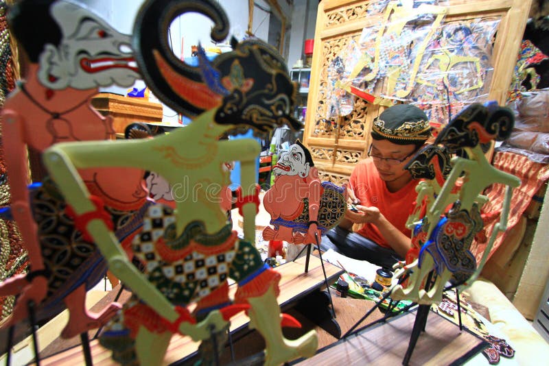The Puppets Aka Wayang Kulit Editorial Photography - Image of story ...