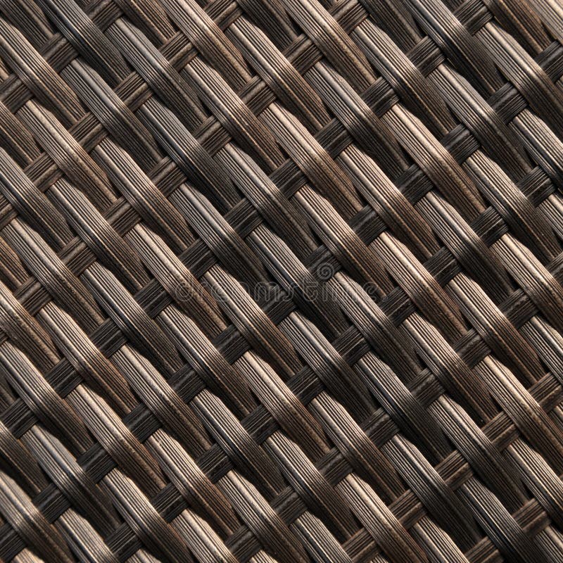Wicker or Rattan Bamboo Material Stock Photo - Image of weave, pattern ...