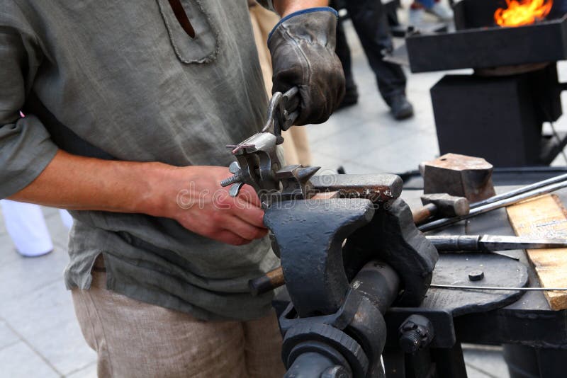 Forge man stock image. Image of forge, work, people, handicraft - 2694665