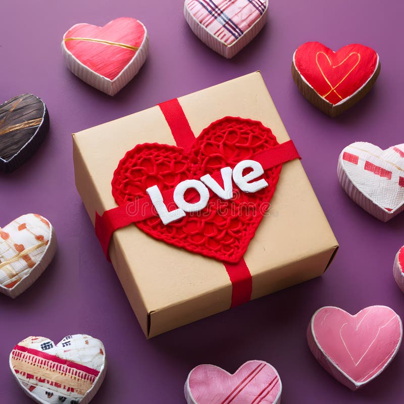 Crafted Affection Gift Box Amid Handcrafted Hearts, Love Manifested ...