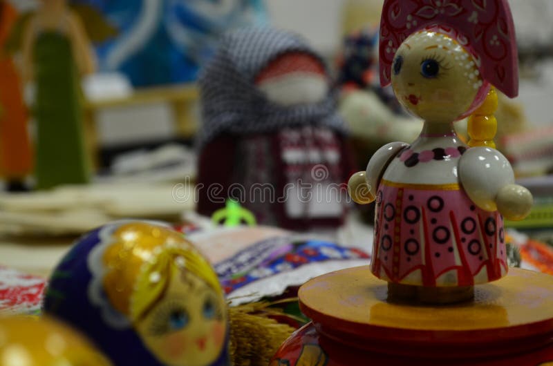 Crafted doll stock image. Image of handmade, blur, russian - 92235061