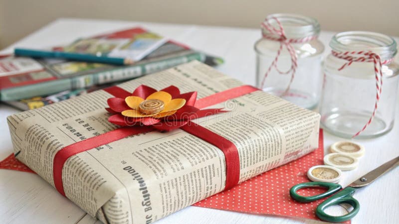Newspaper Packaging Flower Stock Photos - Free & Royalty-Free Stock ...