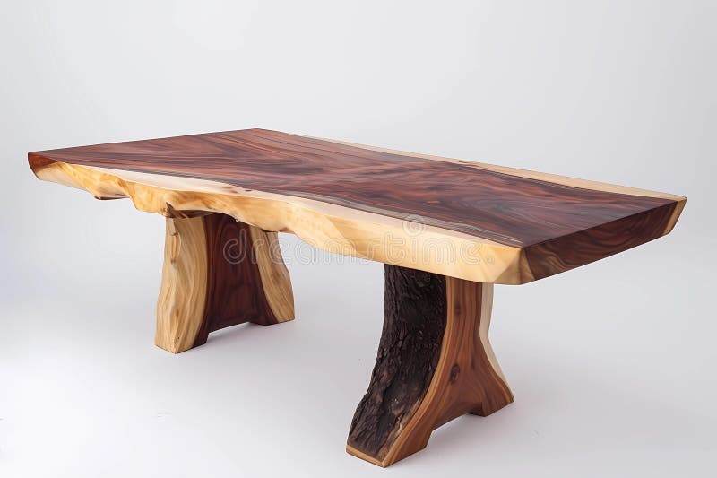 Suar Wood Table (Indonesia) Stock Image - Image of stylish, natural ...