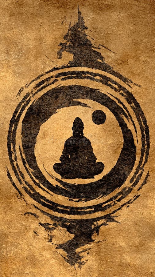 Symbolic Zen Logo Incorporates Four Elements for a Harmonious Artistic ...