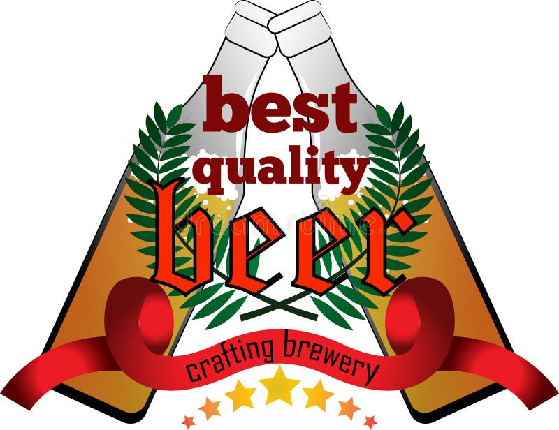 Crafting beer quality mark stock vector. Illustration of craft - 70193682