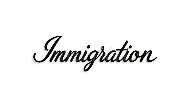 Crafting a Bold Statement on Immigration with Elegant Cursive ...