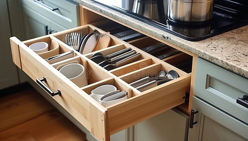 Crafting Convenience DIY Kitchen Storage Drawer Solutions Stock ...